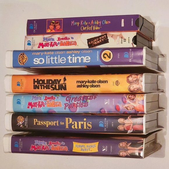 Dualstar Video | Media | Lot Of 7 Vhs Marykate Ashley Olsen Twins Movie ...